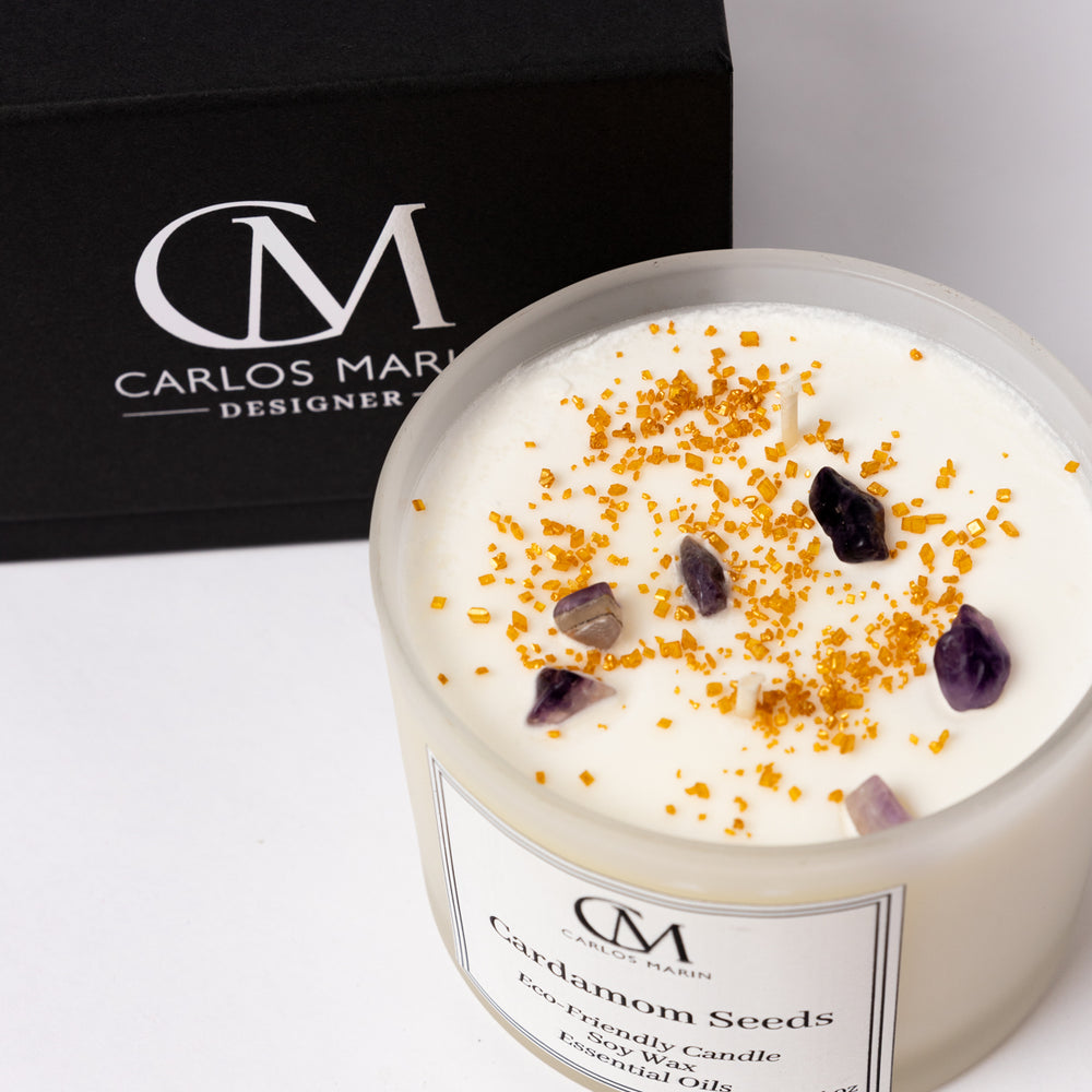 Cardamon Seeds Candle. 24 oz | carlos-marin-designer